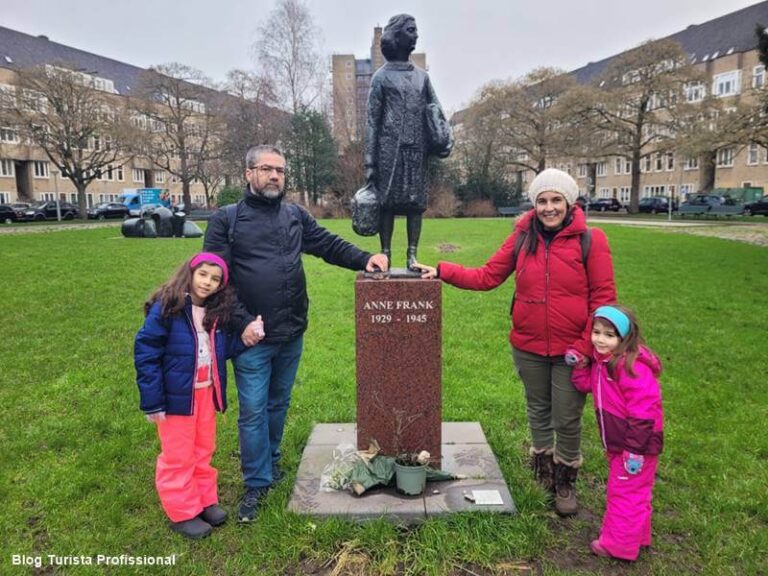 Casa de Anne Frank e outros lugares em Amsterdam ligados a ela