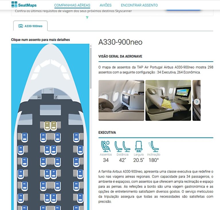 SeatMaps: como escolher os melhores assentos no avião - Turista ...